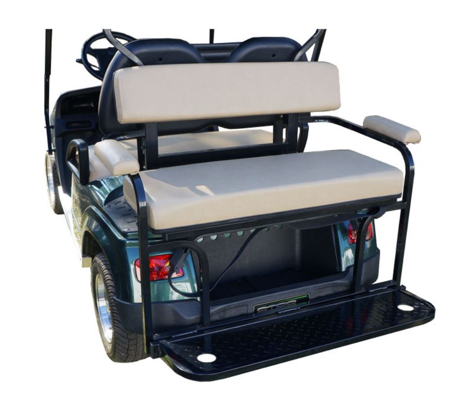 2 in 1 Tan Rear Combo Seat for STAR Golf Carts 2008-2016