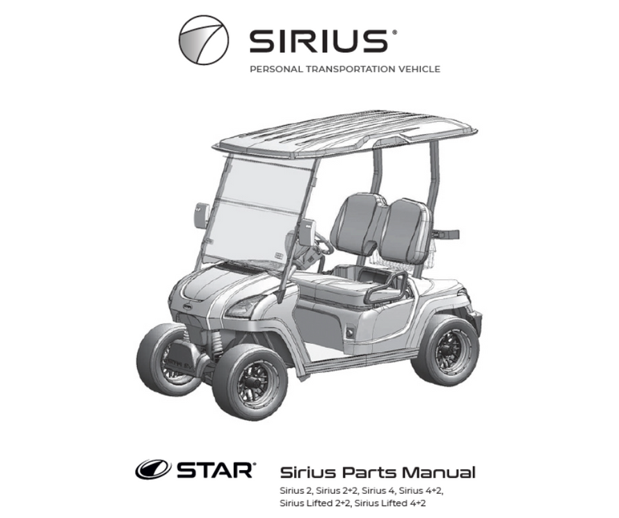 STAR EV PARTS MANUALS | 3 Guys Golf Carts