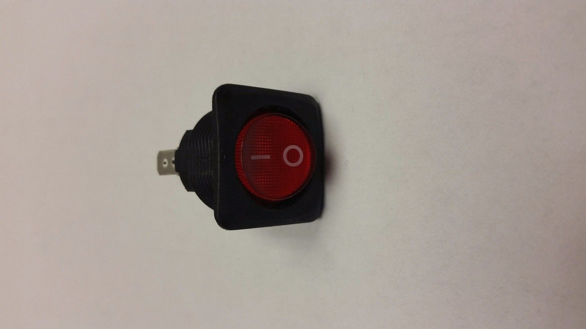 Illuminated 12v Accessory Rocker Switch, RED for Golf Cart | 3 Guys ...