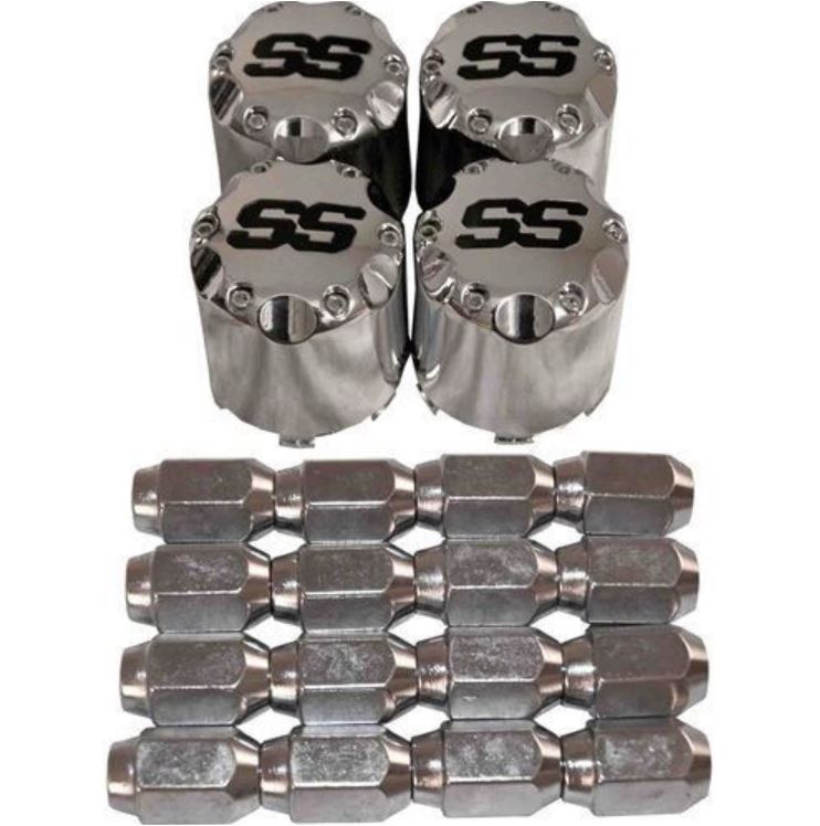 SS Center Cap & Metric Lug Nut Set for Yamaha & STAR Golf Carts | 3 ...