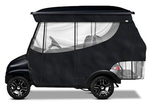 Custom Track Enclosure- Black for Club Car Precedent 4-Passenger Golf ...